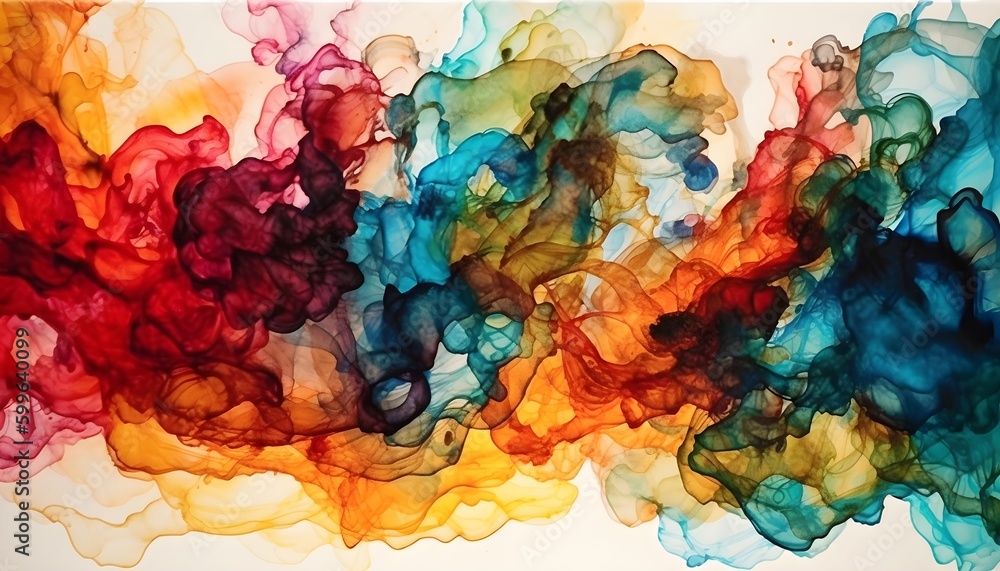 Colorful alcohol ink mixing texture. Fluid ink mix abstract background ...