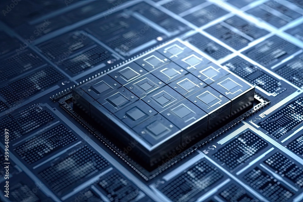Computer Circuit Design With Copy Space Generative AI Stock ...