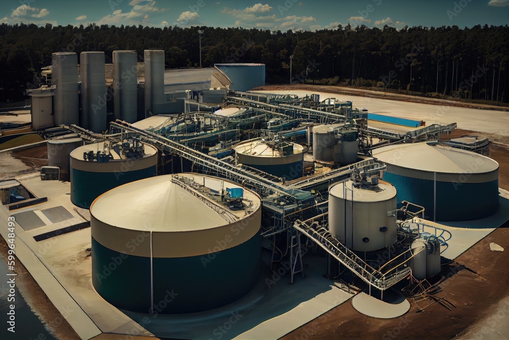 wastewater treatment plant, using innovative technology to recycle pulp ...