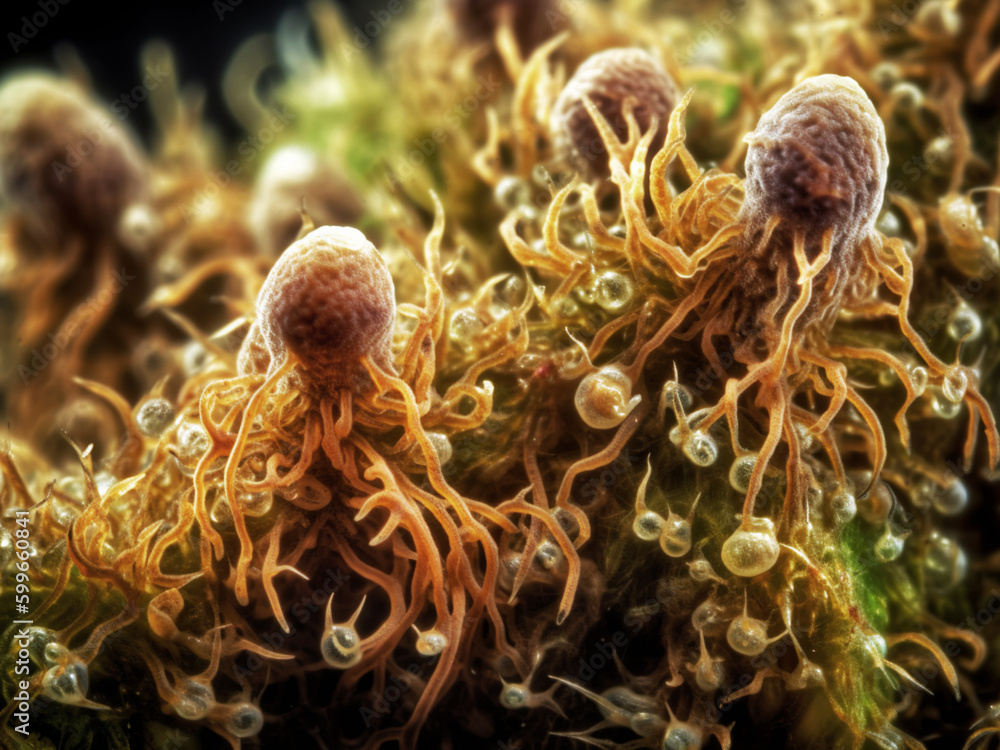 Beautiful life form from another planet. A species that resembles a ...