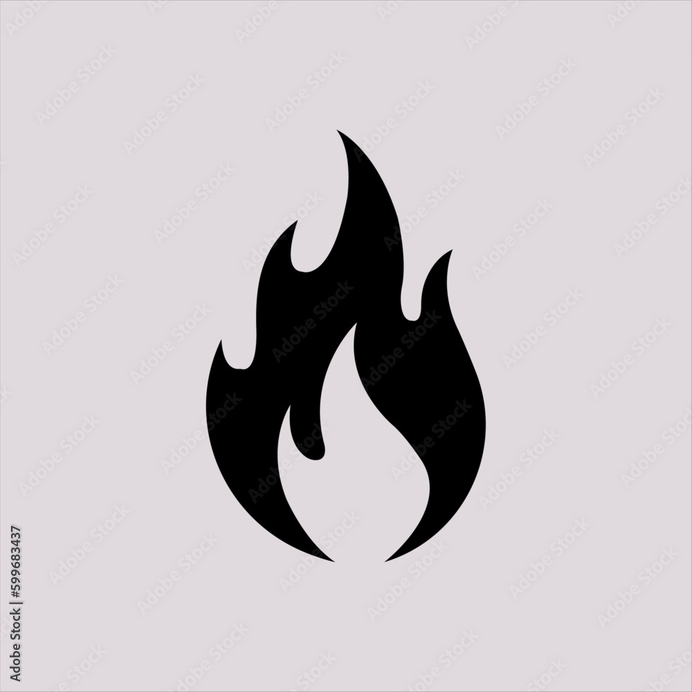 Vektorová grafika „hot, flame, heat, burn, bonfire, fire, danger ...