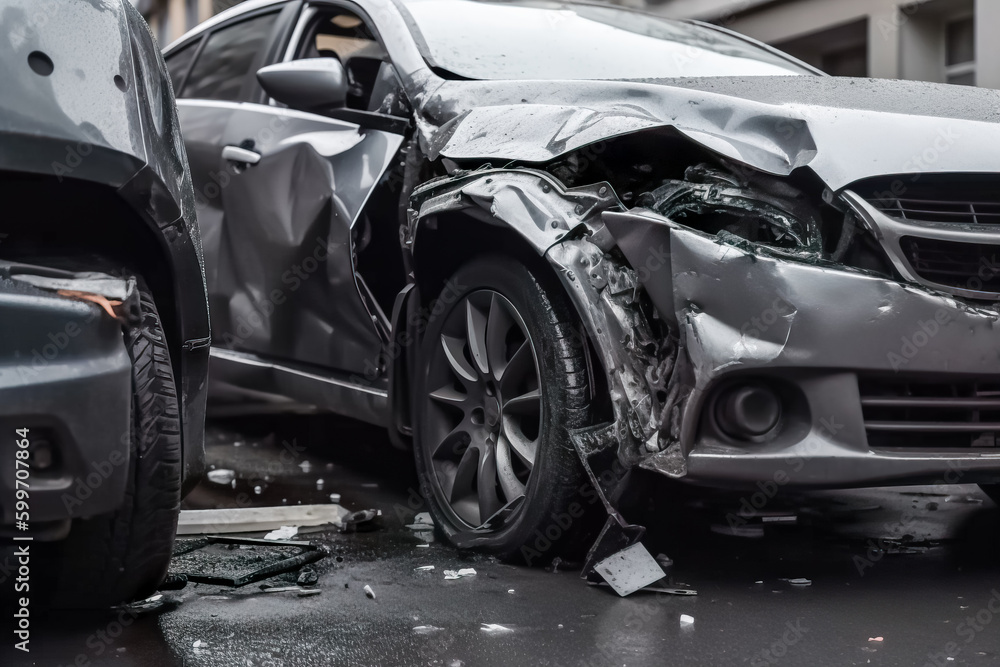 Car crash accident on the road. Car crash accident on the road ...