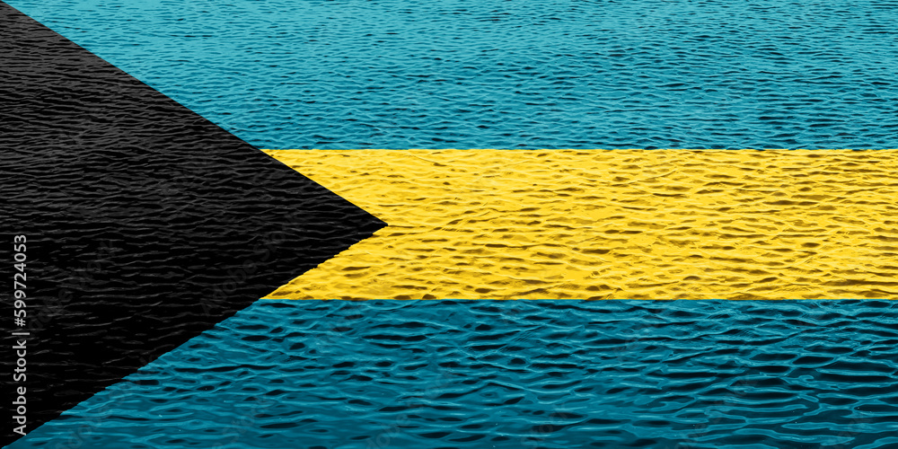Flag of the Bahamas on a textured background. Concept collage. Stock ...