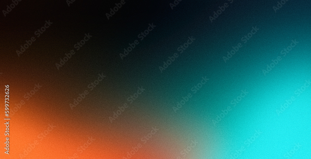 Dark abstract color gradient background with copy space on black grainy ...