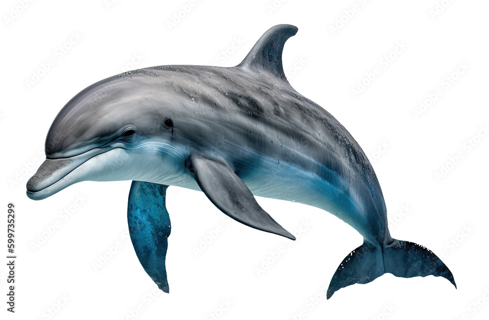 Dolphin Isolated on Transparent Background - Generative AI Stock ...
