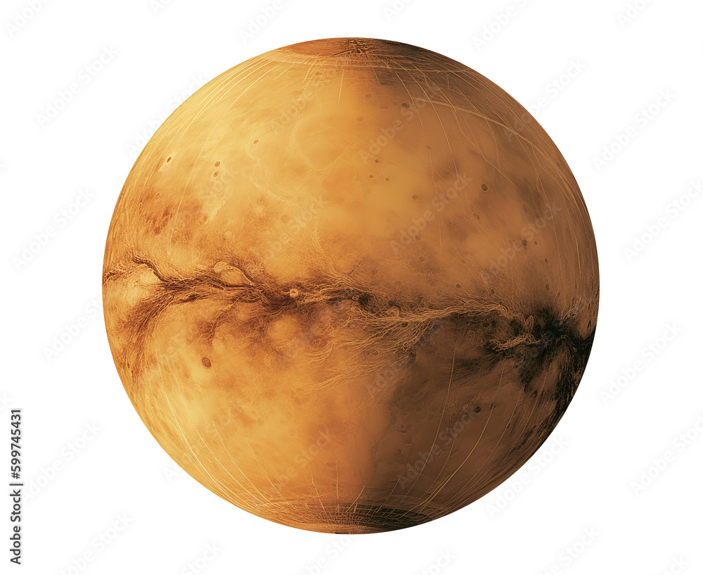 Venus in transparent background. Generative AI. Stock Illustration ...