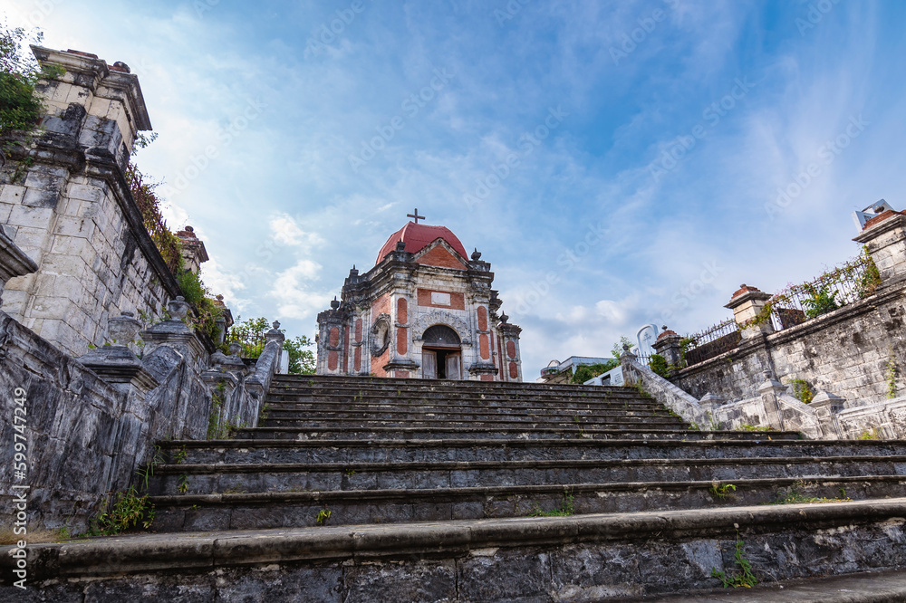 San Joaquin, Iloilo, Philippines - Steps leading to the mortuary chapel ...
