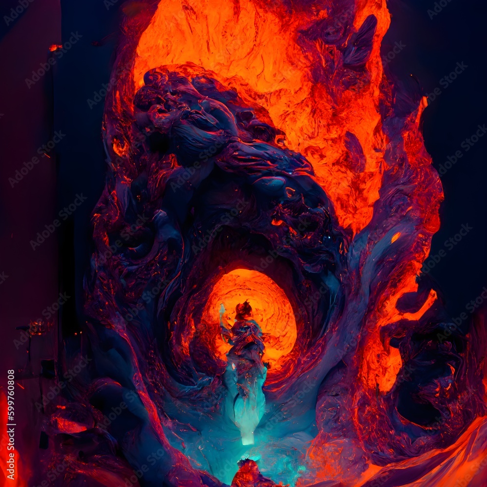 20221110 gn evanjustevan01 pyromanger mage lounging in evil lair carved ...