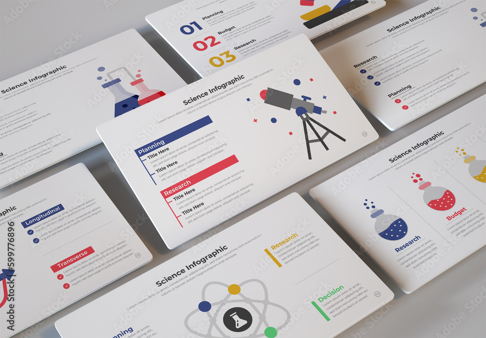 Science Infographic Presentation Design Stock Template | Adobe Stock