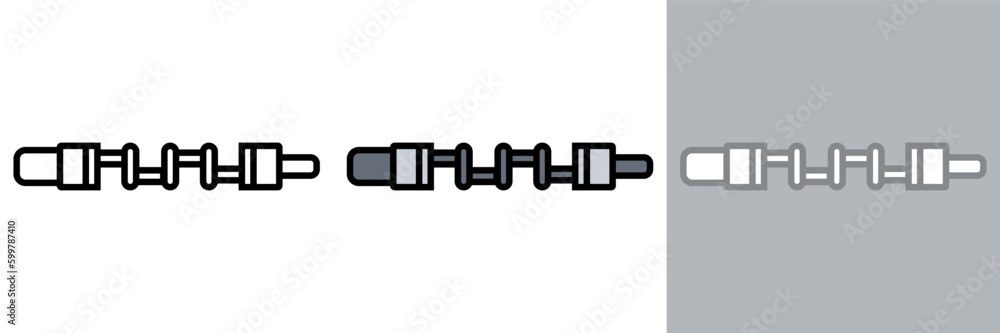 Camshaft Icon, the camshaft icon is commonly used in automotive ...