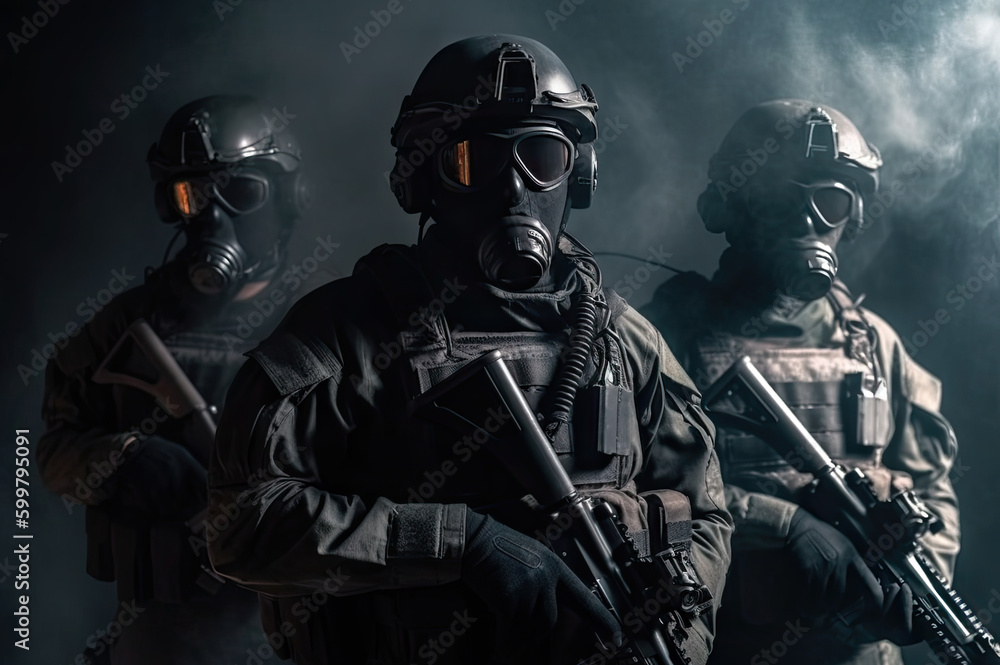 Special forces soldier police swat team member created with Generative ...
