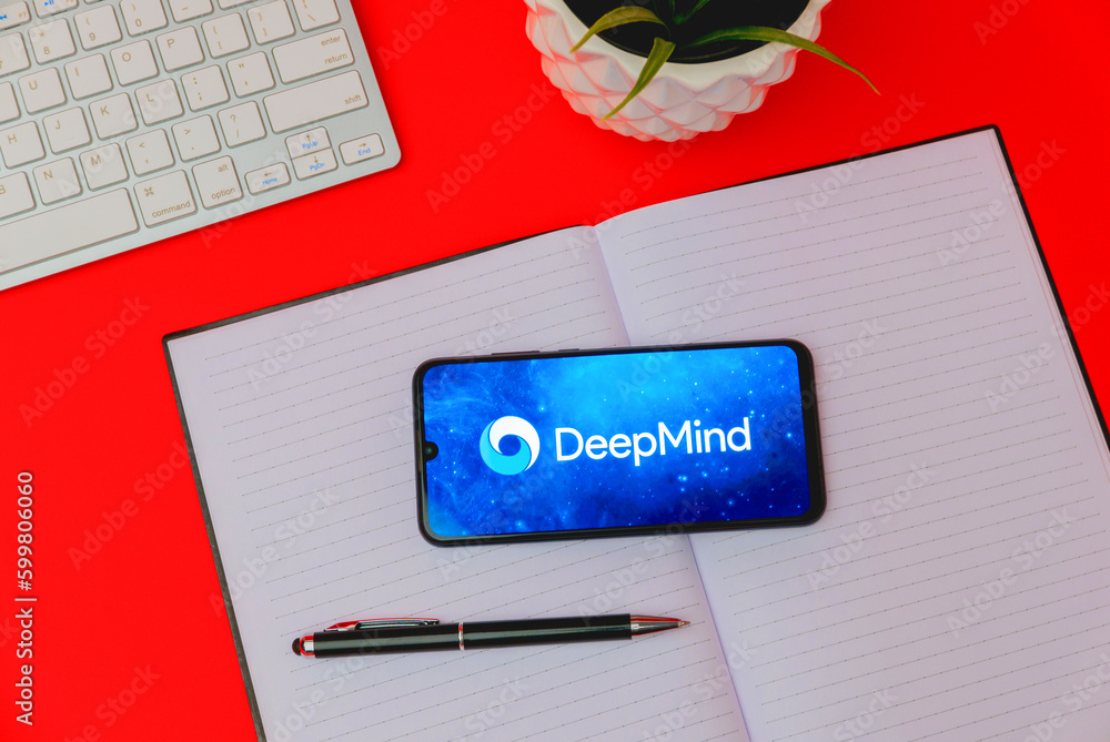 Kyoto city, Japan - May 05, 2023: The logo of Deepmind, a Google AI ...