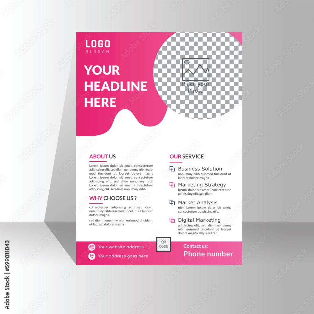 Modern A4 corporate creative clean business flyer design template ...