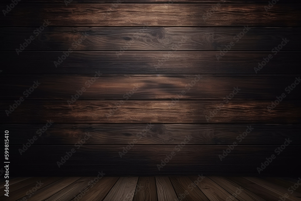 Dark Wood Background Design Created with Generative AI and Other ...