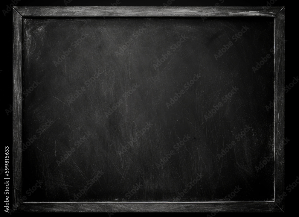 Rustic Charm: Black and White Chalkboard Created with Generative AI and ...