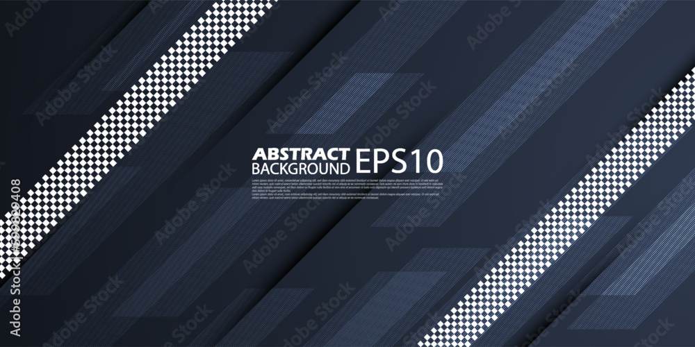 Abstract dark gray background with checkerboard lines gradient ...