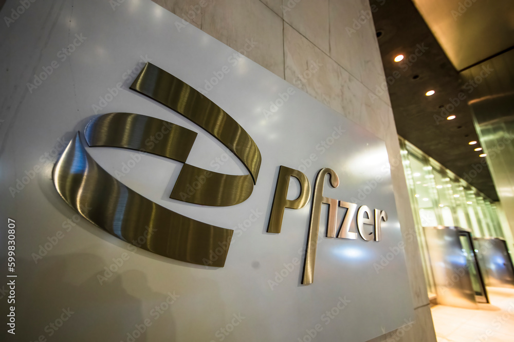 2023-05-20 New York USA Pfizer world headquarters in New York City, USA ... 2023-05-20 New York USA Pfizer world headquarters in New York City, USA ...