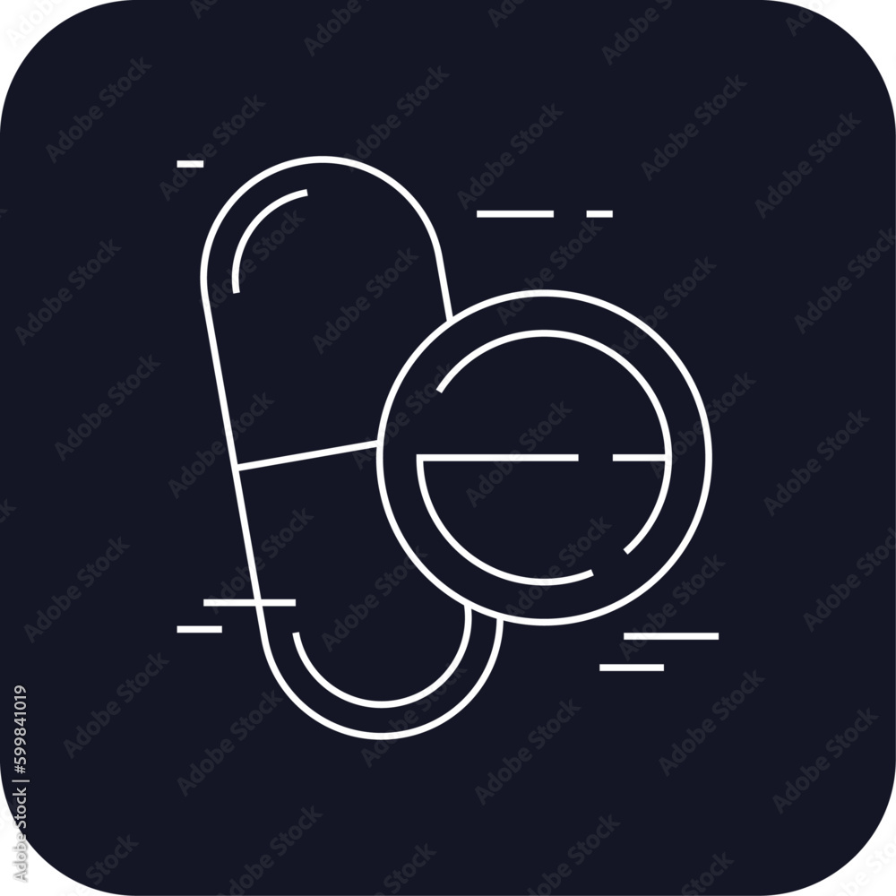 Pils digital healthcare icon with black filled line outline style ...