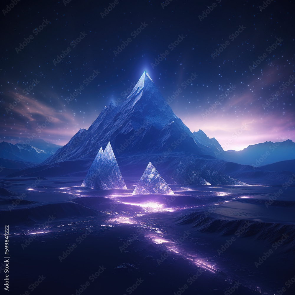 Abstract pyramid background. 3D rendering. Futuristic Wallpaper Stock ...