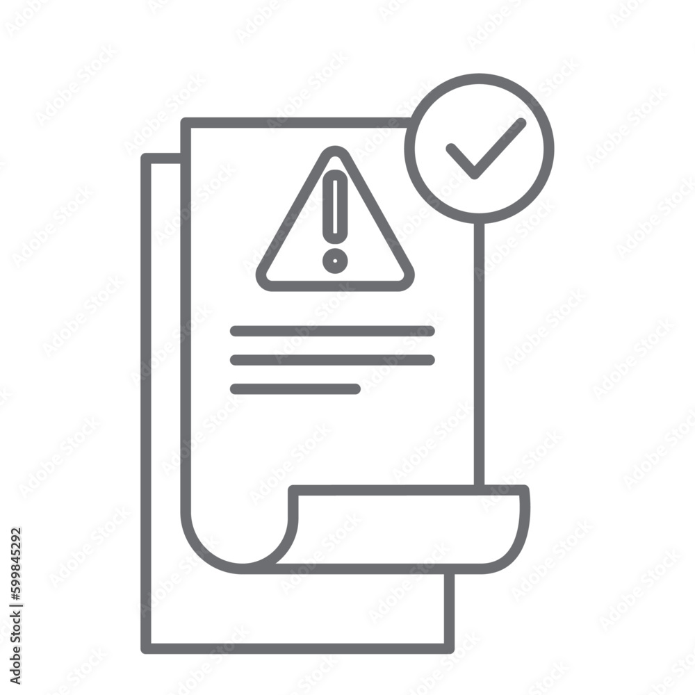 Contingency crisis management icon with black outline style. service ...