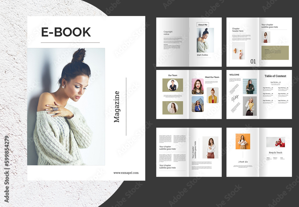 E book Magazin Templates Stock Template | Adobe Stock