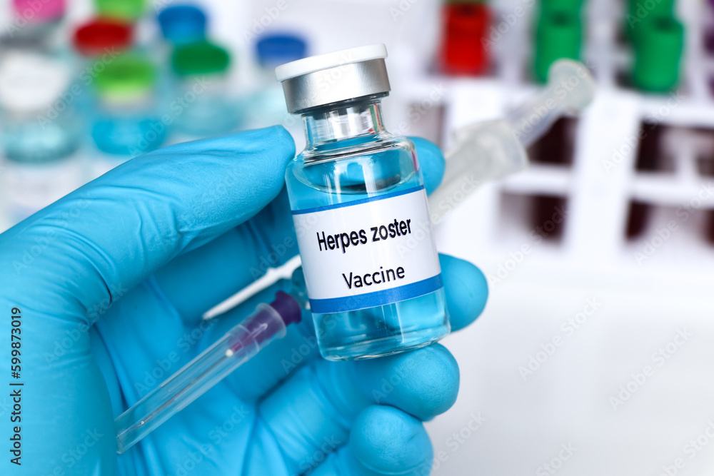 Herpes zoster vaccine in a vial, immunization and treatment of ...