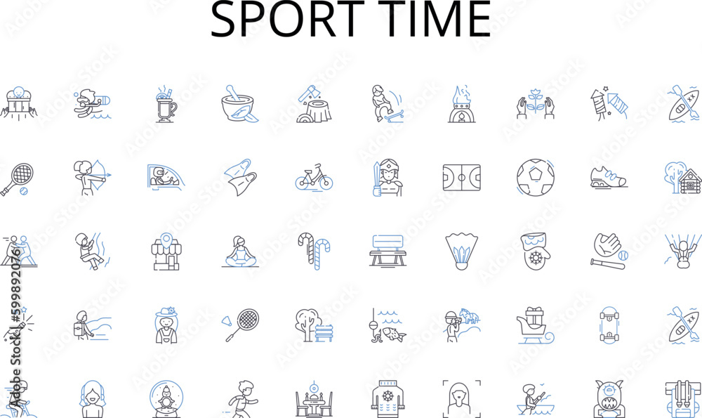 Sport time line icons collection. Teammates, Coworkers, Allies ...