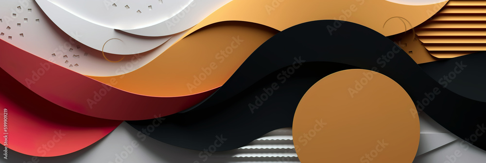 Narrow horizontal banner. Abstract paper texture background in many ...