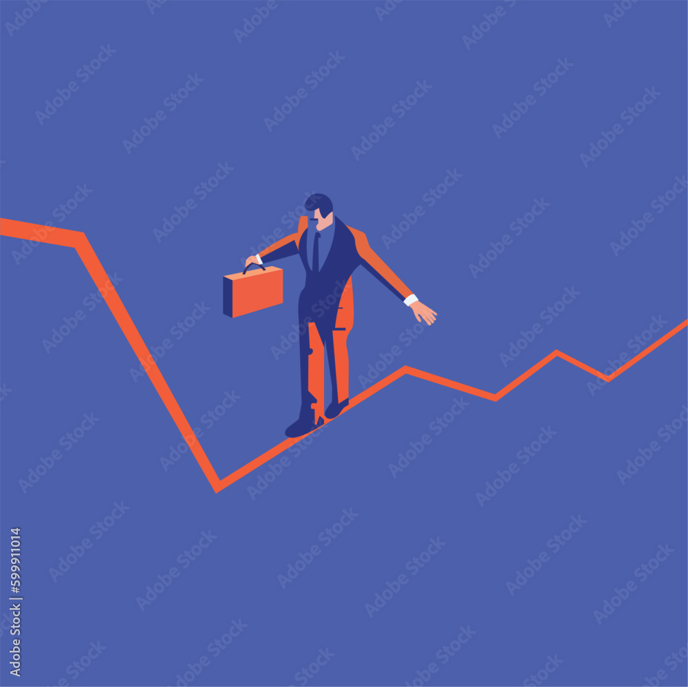 Stock market investment trading on dark background design. Bule, Trend ...