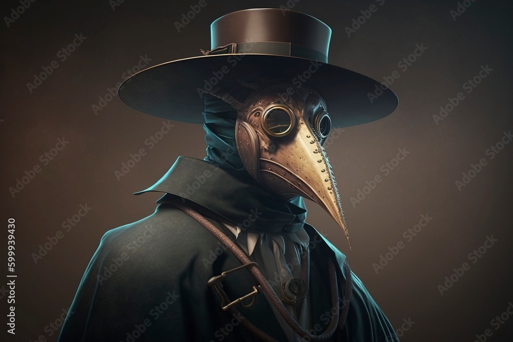 Plague doctor Physician who treated bubonic plague Stock Illustration ...
