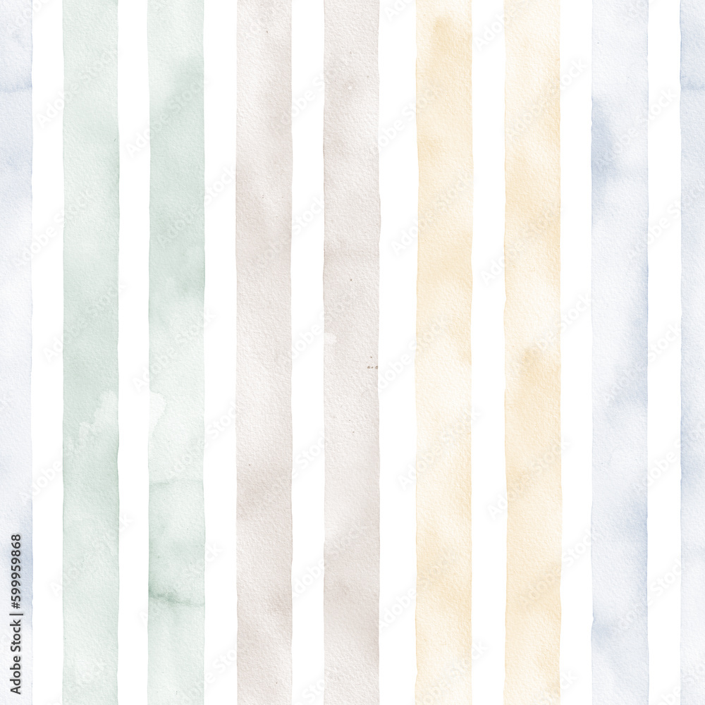 Vintage watercolor background. Watercolor vertical stripes. Cute ...