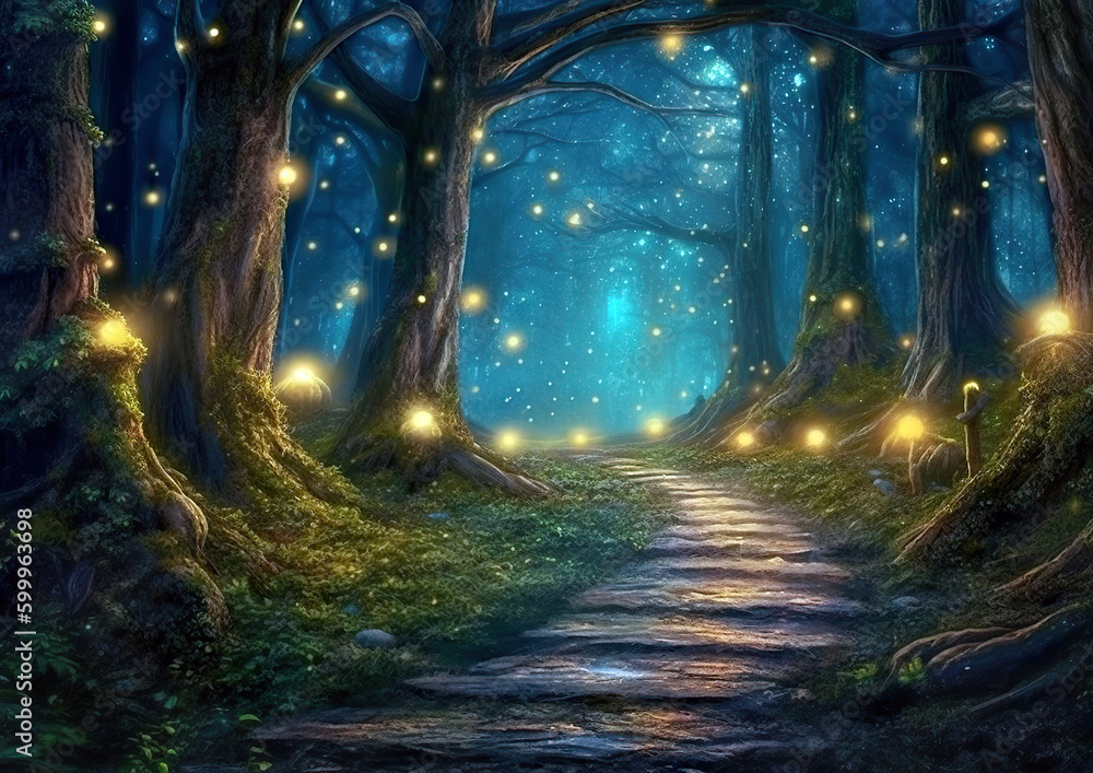 Other Fairytale Lane Grass Path Forest Park Plants Treestory - 54ka ...
