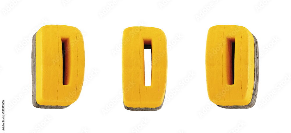 3d alphabet, 3d letter D with wood texture, letter for festa junina, 3d ...