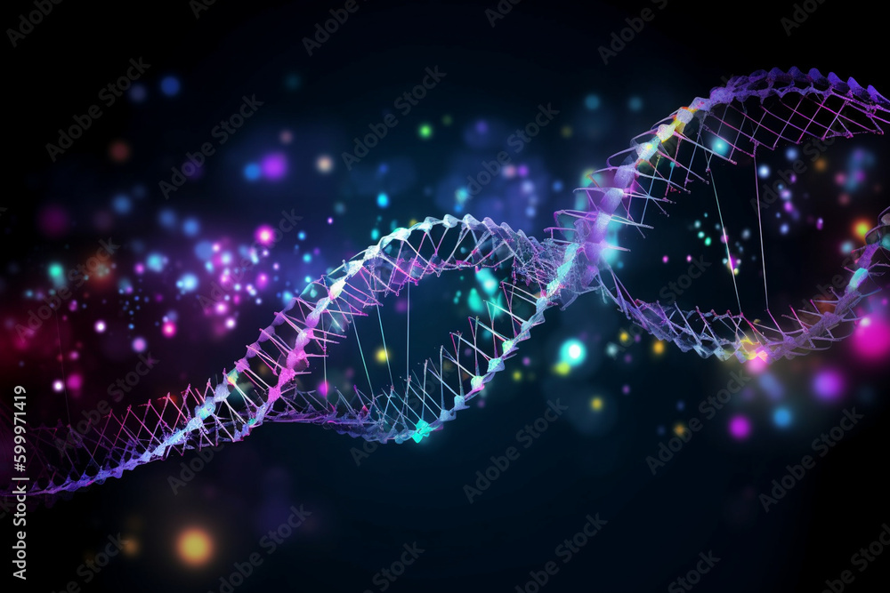 DNA methylation and epigenetics. DNA, background Generative AI Stock ...