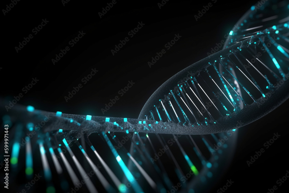 DNA translation process. DNA, background Generative AI Stock ...