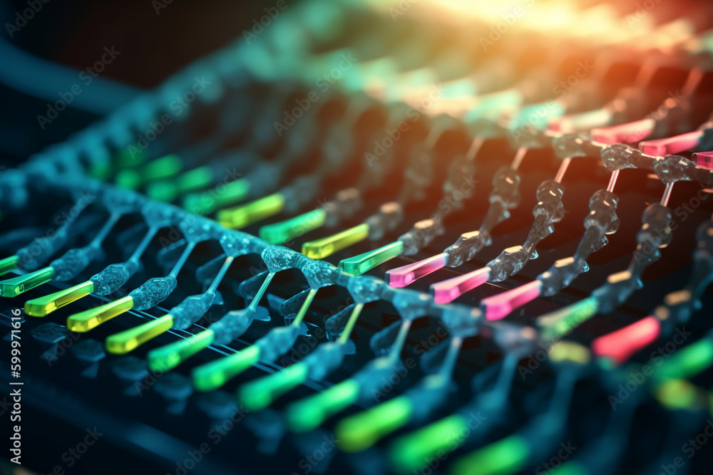 DNA microarray and gene expression analysis. DNA, background Generative ...