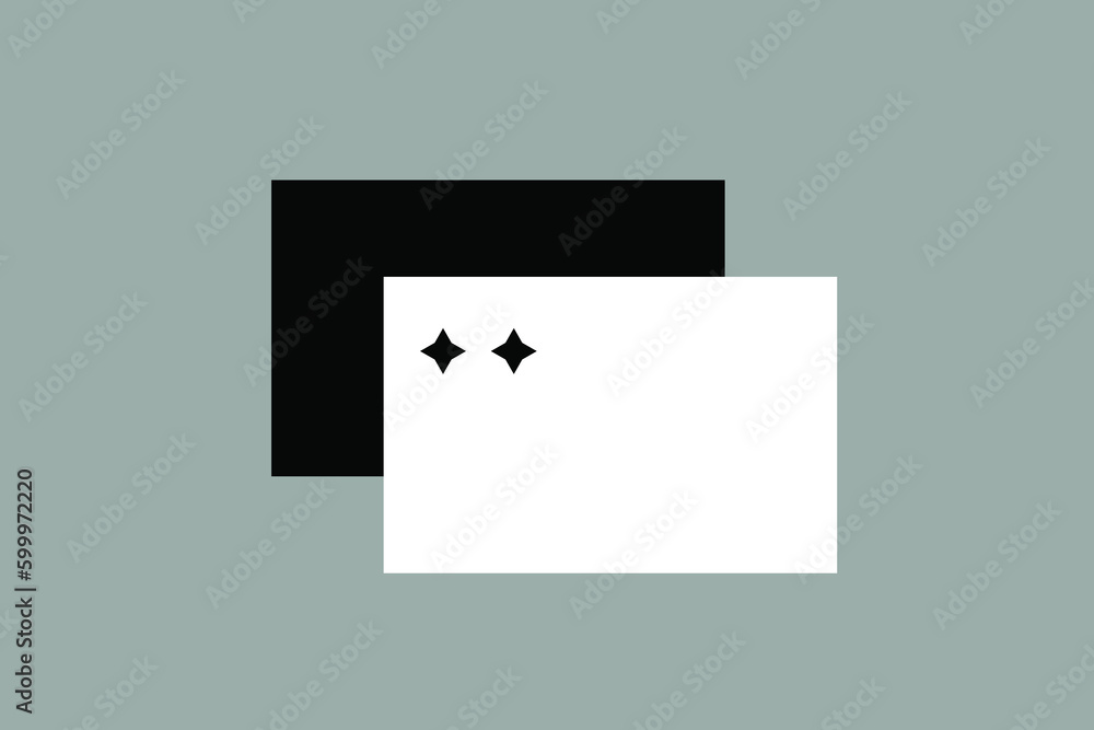 Geometric concept of credit card vector illustration in a flat style ...