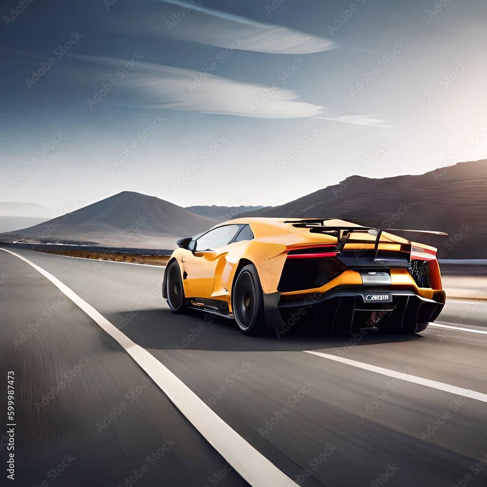 Cyberpunk Edgerunners Sports Car Generative Ai Stock Illustration ...