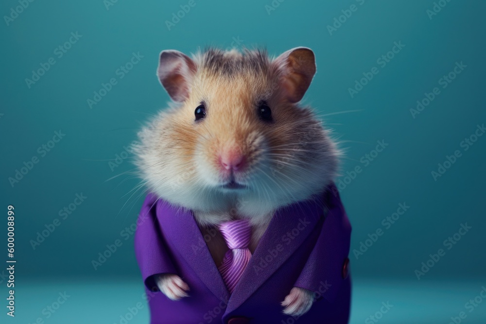 Anthropomorphic hamster dressed in a suit like a businessman. Business ...