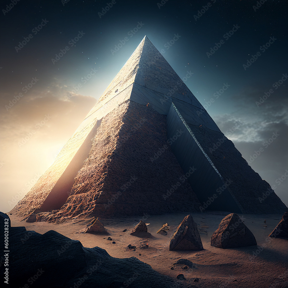 Ancient Alien Pyramide Stock Illustration | Adobe Stock