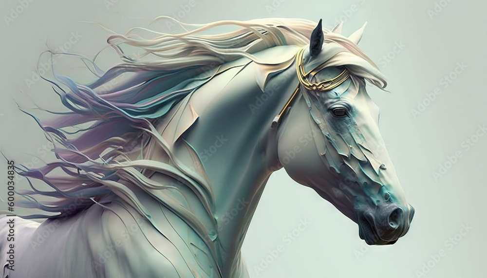 Horse animal abstract wallpaper. Soft background stallion in Pastel ...