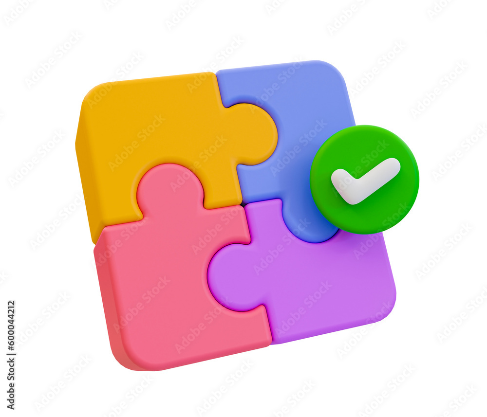 3d minimal jigsaw solved. problem-solving. teamwork collaboration ... 3d minimal jigsaw solved. problem-solving. teamwork collaboration ...