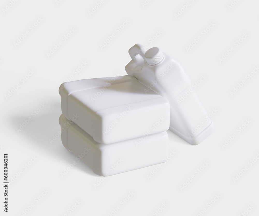 White jerry can image made with 3D software for packanging Stock ...