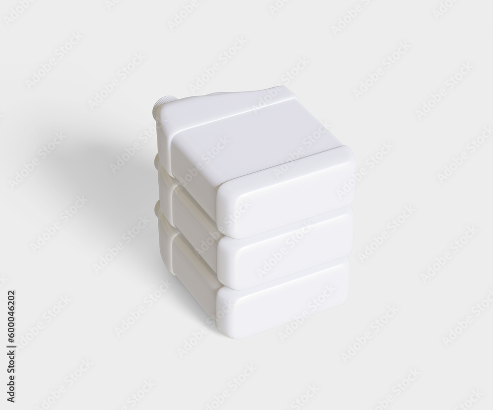 White jerry can image made with 3D software for packanging Stock ...