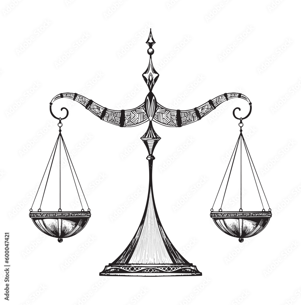 Libra Scale Symbol Tattoo