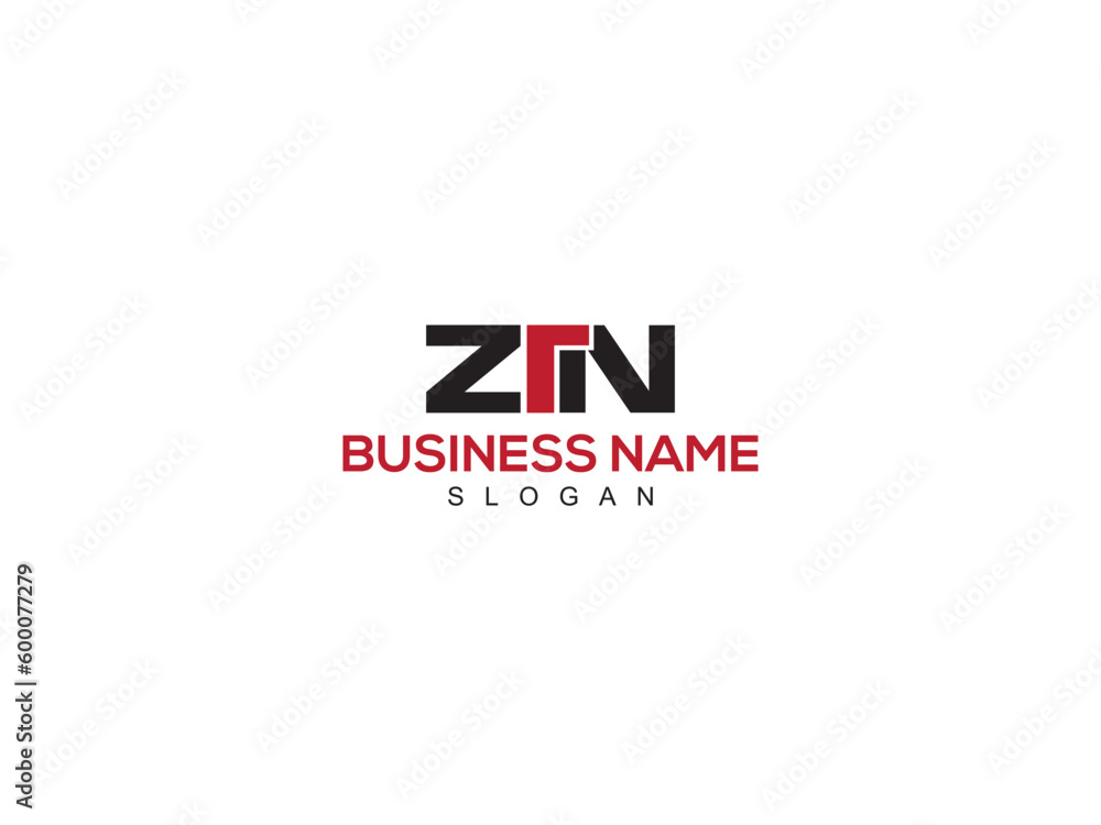Initial Luxury Letter ZTN zt Logo Icon Vector Art Stock Vector | Adobe ...
