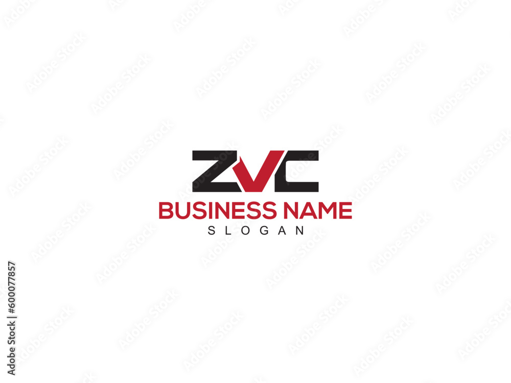 Professional Business ZVC zv Logo Letter Design Stock Vector | Adobe Stock