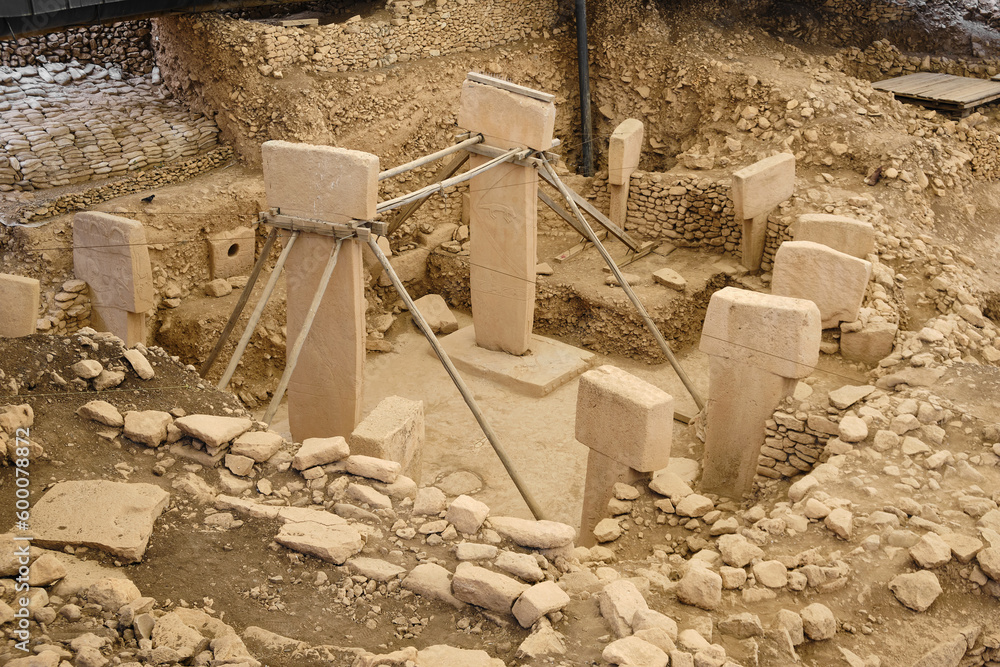 Archaeological excavation site of Gobekli Tepe. Neolithic Sanctuary ...