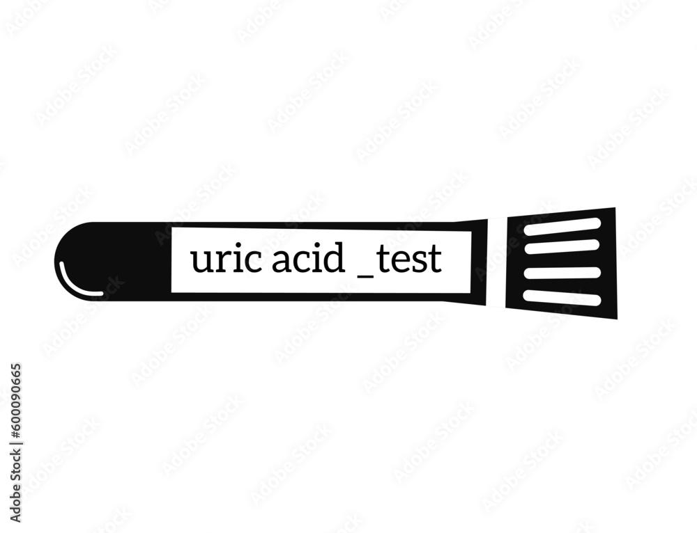 vector illustration, uric acid test Stock Vector | Adobe Stock