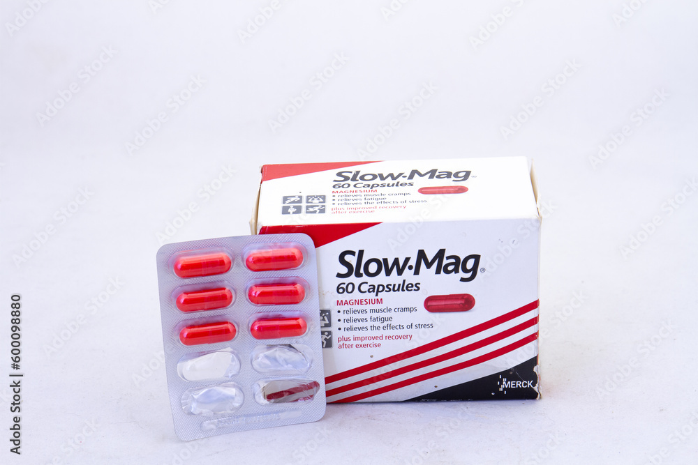 Johannesburg, South Africa - Slow-Mag magnesium capsules from Merck ...